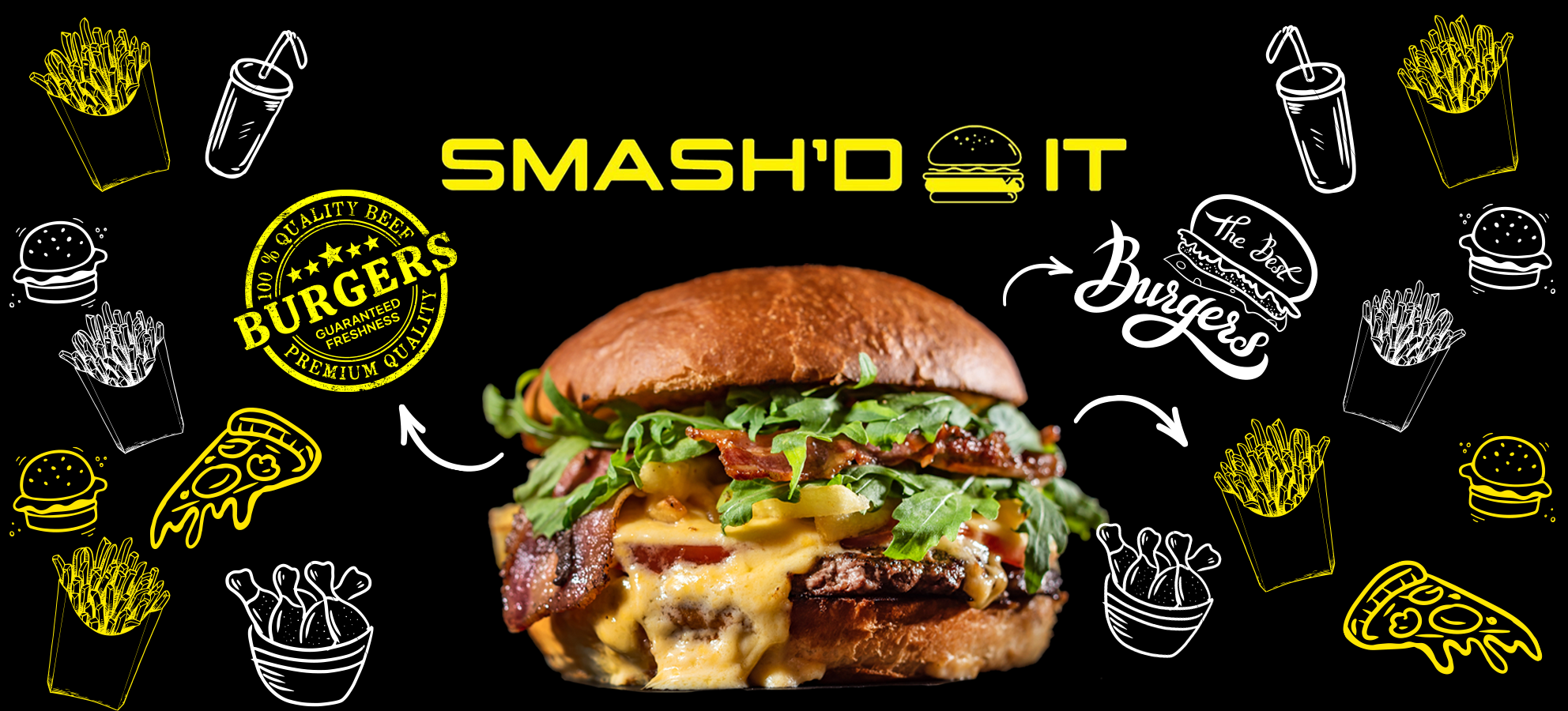 Smash'd It Burger Sandbach | Take Away Menu Online